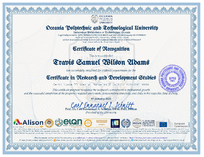 New Sample Certificate Layout for 2025 :: optuniversity-edu